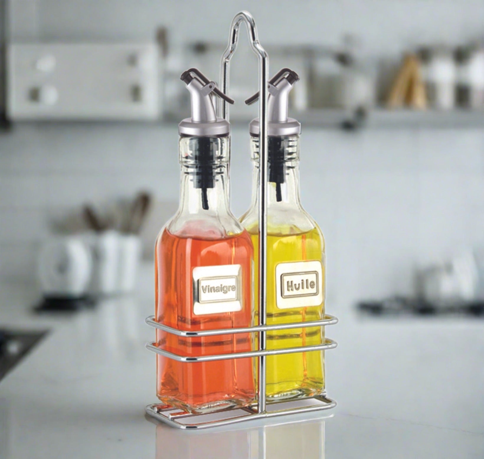 Cuisinox Oil & Vinegar Cruet Set with Caddy – Inox Kitchenware