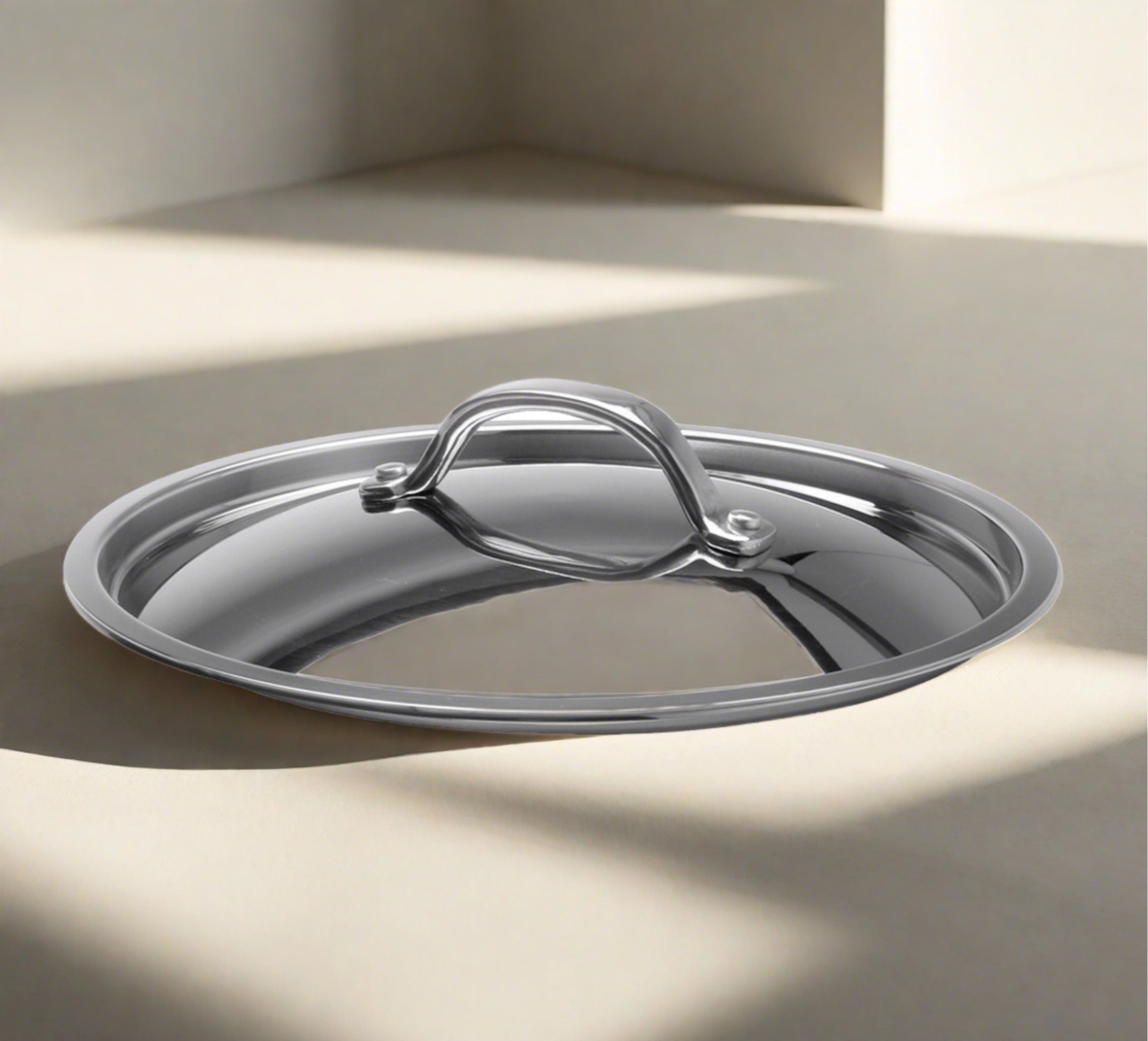 Cuisinox Super Elite Stainless Steel Cover with Riveted Handle, 9.4 in ...