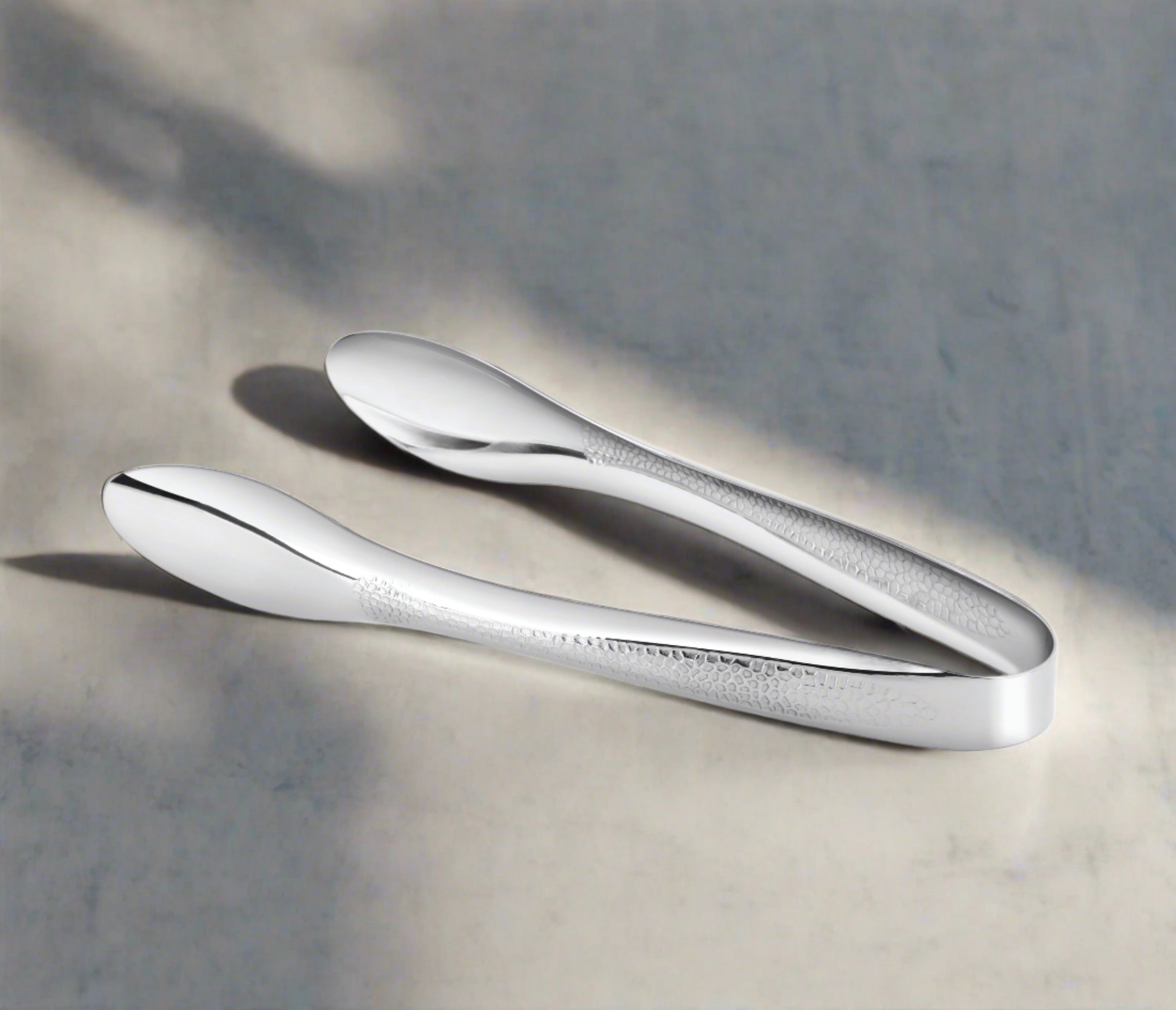 Cuisinox Hand-Hammered Serving Tongs, Stainless Steel – Inox Kitchenware