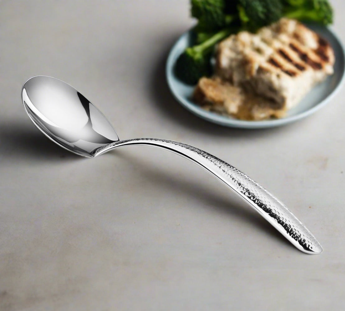 Cuisinox 13" Large Spoon/Server in a Hammered finish – Inox Kitchenware